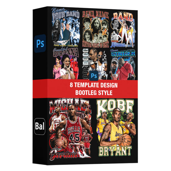 2 Mockups Pack + Bootleg Design Template – Bootleg Art Lab